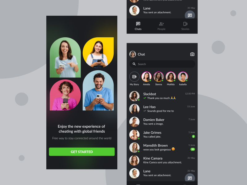 Messenger Mobile App Design. by Designer Techcronus ~ EpicPxls