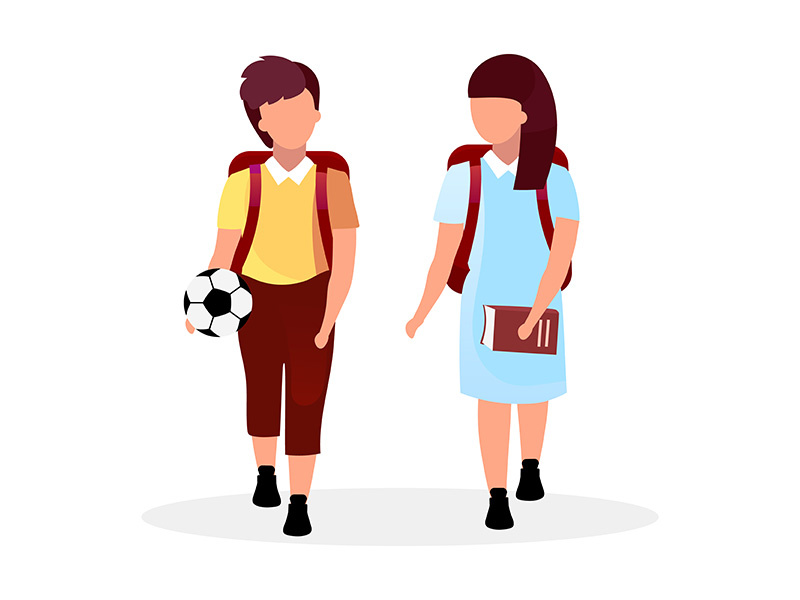 Classmates flat vector illustration by The Img ~ EpicPxls