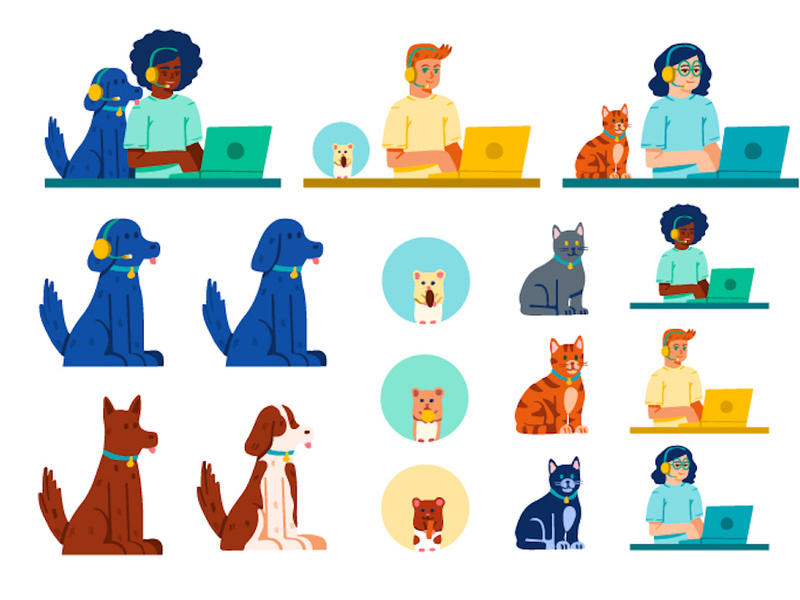 60+ WFH Pets & People Icons [Free Download] by Jessie ~ EpicPxls