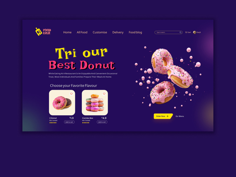 Best donut landing page by SB Trading ~ EpicPxls
