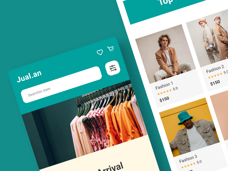 Jualan - Fashion Store Mobile Responsive UI Kit by Panen ~ EpicPxls