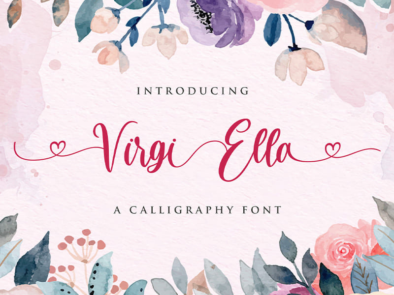 Virgi Ella - Lovely Calligraphy Font by Stringlabscreative ~ EpicPxls