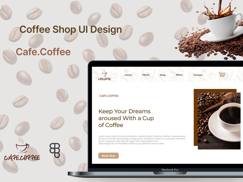 Coffee Shop Web Landing Page by Thejani UIs ~ EpicPxls