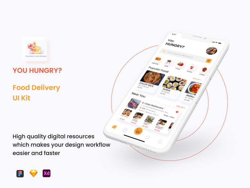 You Hungry Mobile App Kit by Dov3design ~ EpicPxls