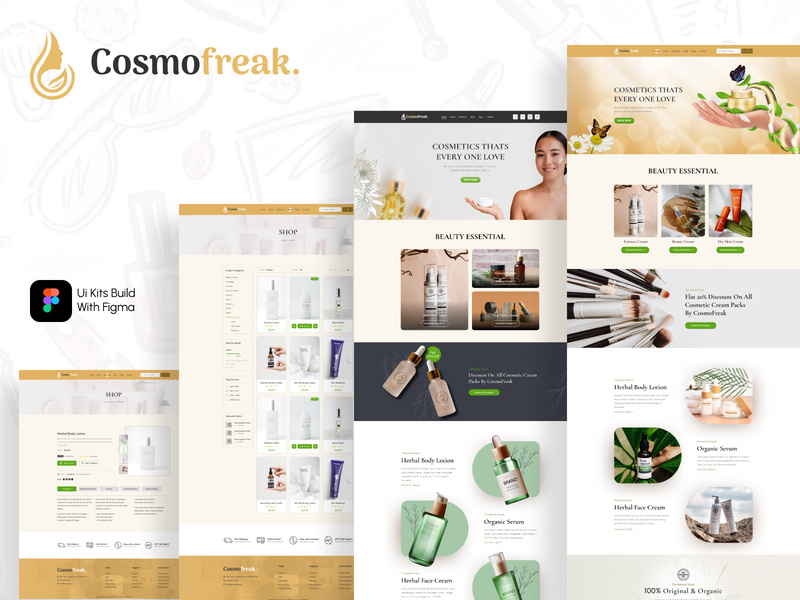 Cosmofreak - Beauty & Cosmetics Shop | Figma by ~ EpicPxls