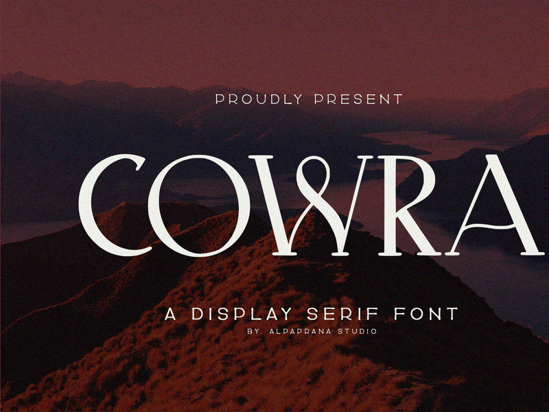 Cowra - Display Serif Font by Alpaprana Studio ~ EpicPxls