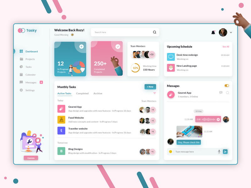 Project Management Dashboard by CMARIX Infotech ~ EpicPxls