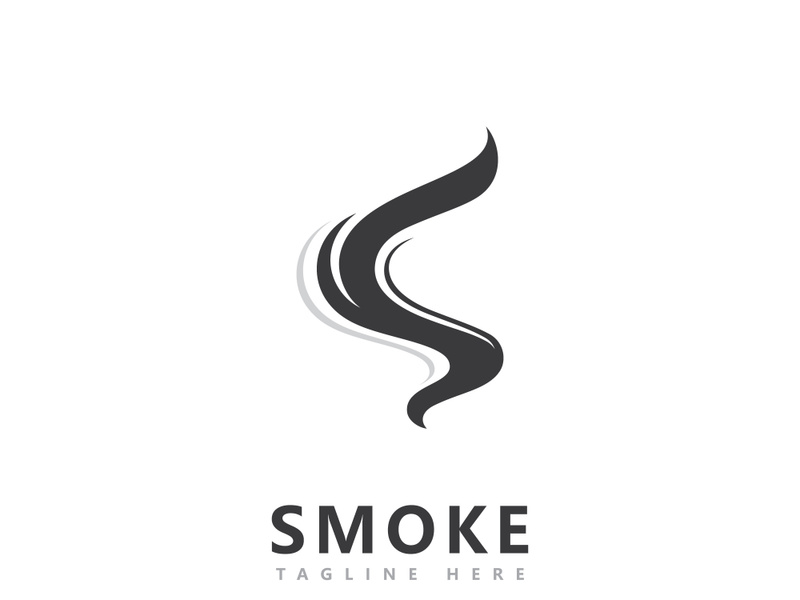 Smoke logo icon vector design inspiration by Demartono12 ~ EpicPxls