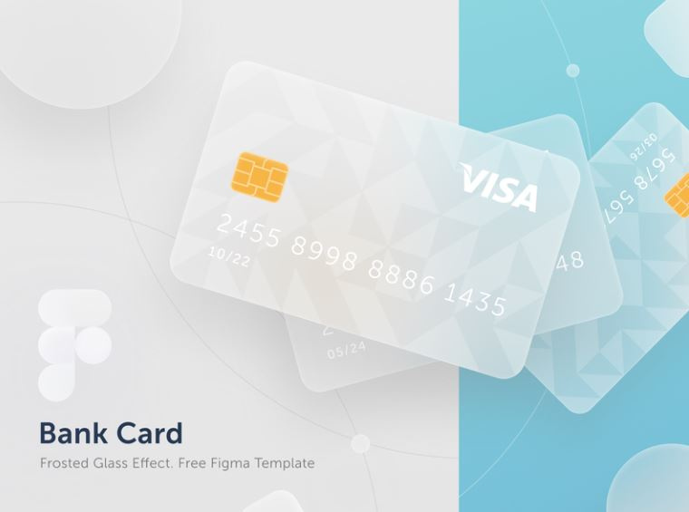 Glassmorphism Bank Card - Figma Template by Marina ~ EpicPxls