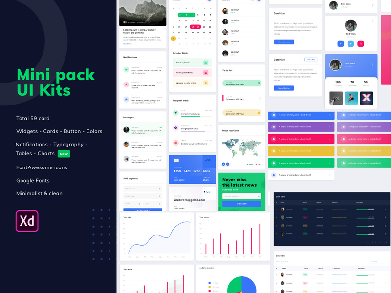 UI Kits mini pack version v2 by Ideadesigncodes ~ EpicPxls