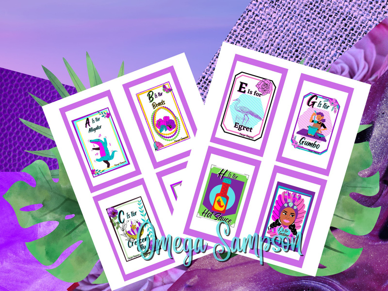 New Orleans Louisiana Alphabet Abc Digital Printable ~ EpicPxls