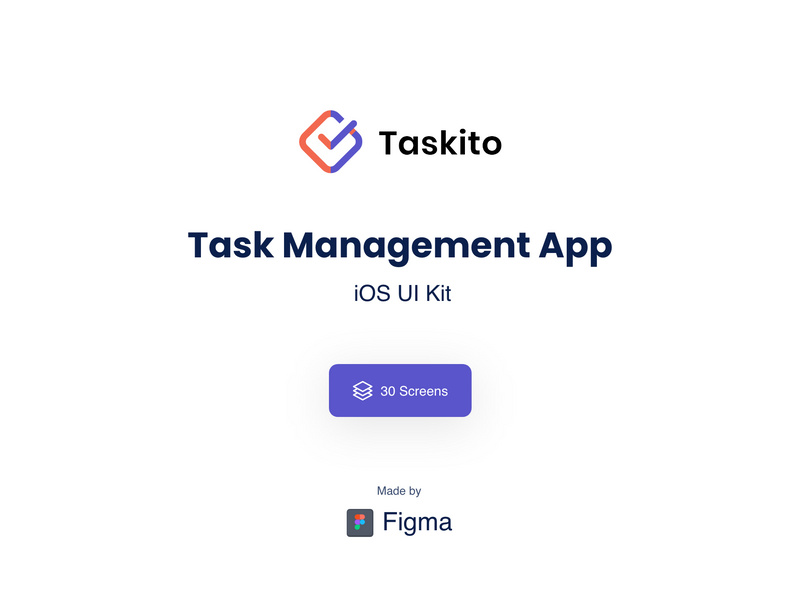 Taskito - Task Management App UI Kit by Mahmudul Hasan ~ EpicPxls