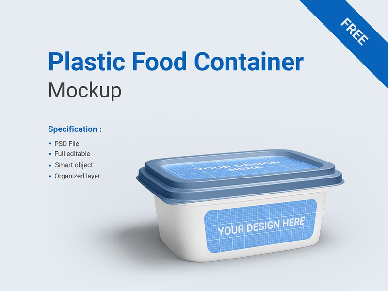 Free Plastic Food Container Mockup by Muh Akbar ~ EpicPxls