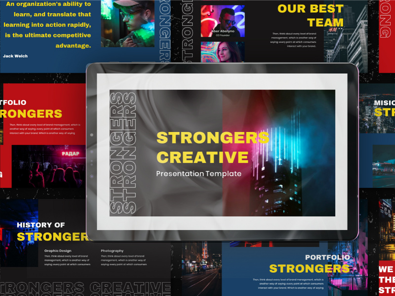 Strongers Creative Powerpoint Template by Inkofert ~ EpicPxls