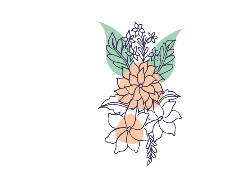 Line Art Flower, Wall Art and Decoration by ~ EpicPxls