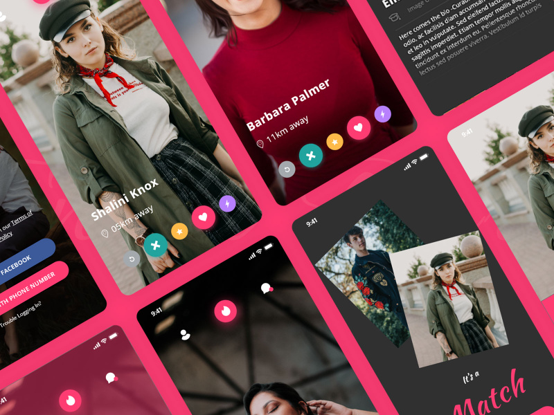 Tinder Redesign Dark UI by Scrillo Designers ~ EpicPxls