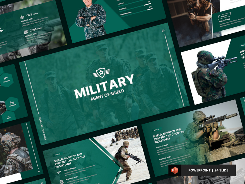 Military - Army & Police Presentation Template by ~ EpicPxls