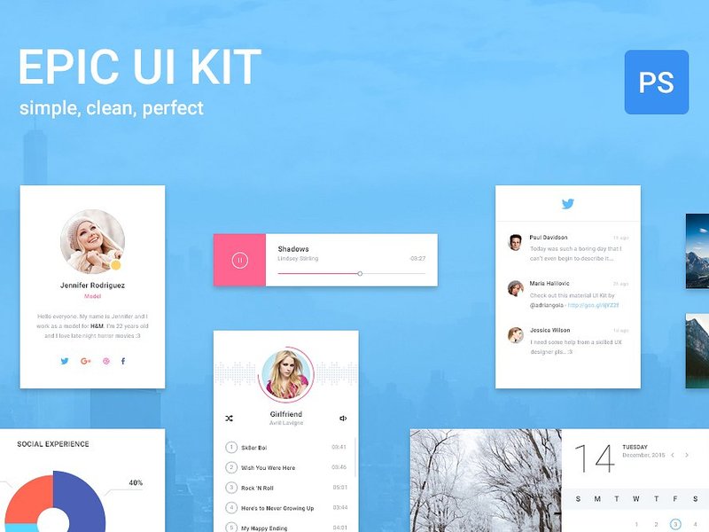 Epic UI Kit + Bootstrap Theme by EpicCoders ~ EpicPxls