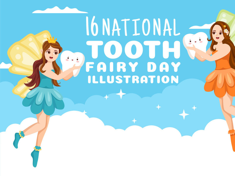 16 National Tooth Fairy Day Illustration by denayuneep ~ EpicPxls