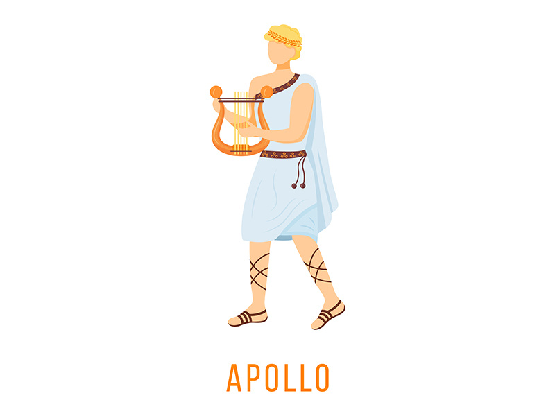 Apollo flat vector illustration by The Img ~ EpicPxls