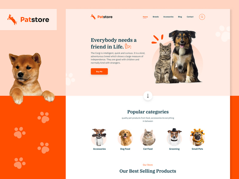 Pet Store Website by Pranav Patel ~ EpicPxls