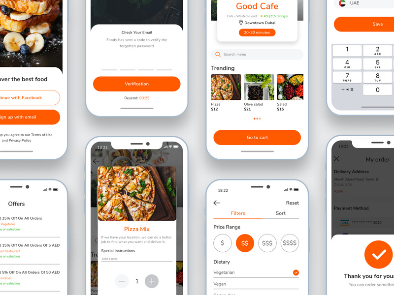 Foody - Food Delivery UI Kit by Bintutimurdesigner ~ EpicPxls