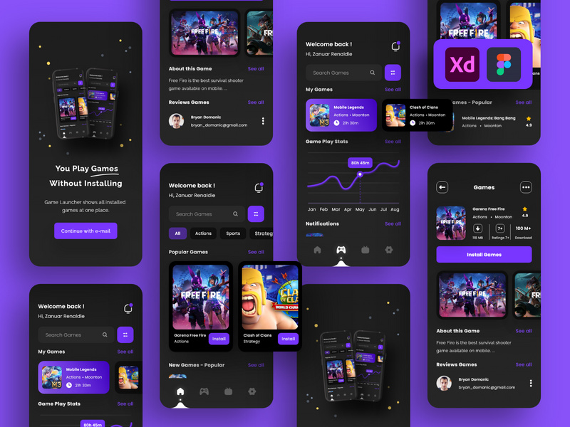 Game Store App UI Kits by Infinity_Labs ~ EpicPxls