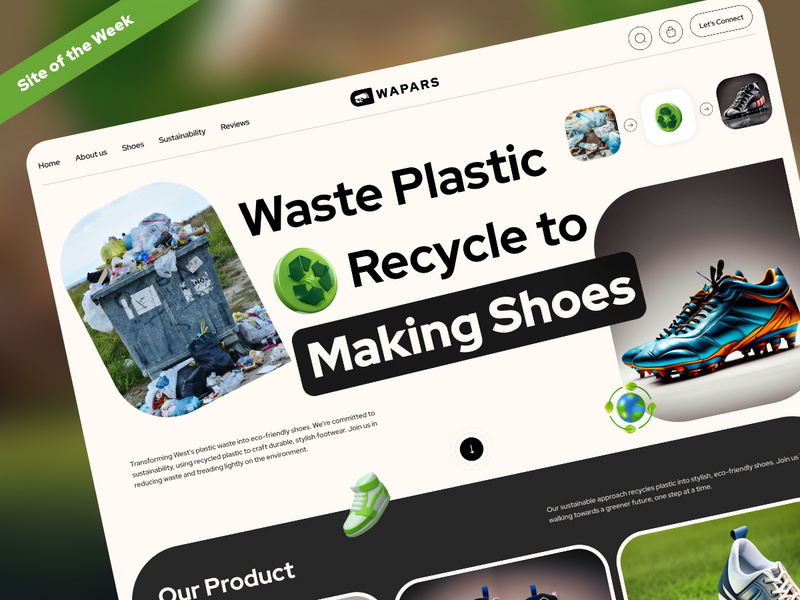Waste Management Recycle Website Design Concept by CMARIX ~ EpicPxls