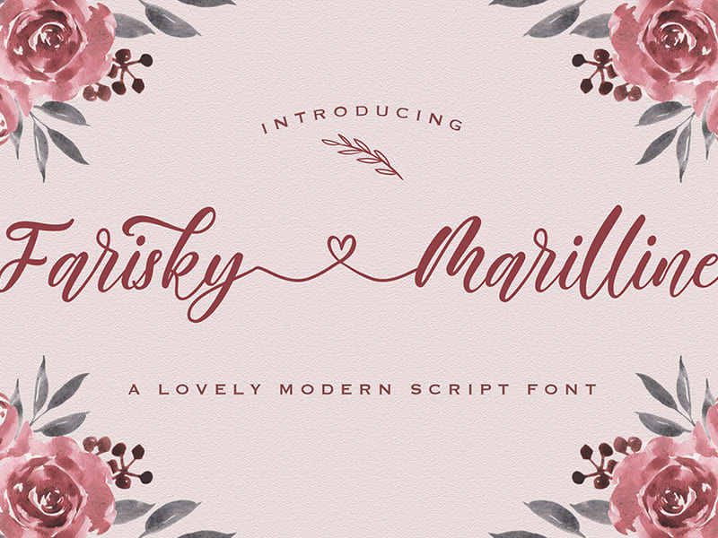 Farisky Marlline - Lovely Calligraphy Font by ~ EpicPxls