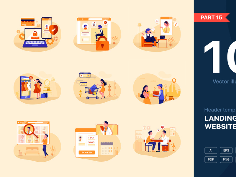 [Part 15] Website illustrations set by Freeslab88 ~ EpicPxls