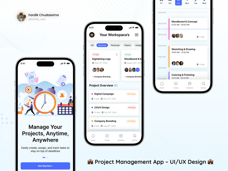 🔹 Task Management UI Concept 🔹 by TRENDY UI UX HUB ~ EpicPxls