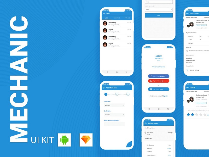 Mechanic UI KIT by UI UX ~ EpicPxls