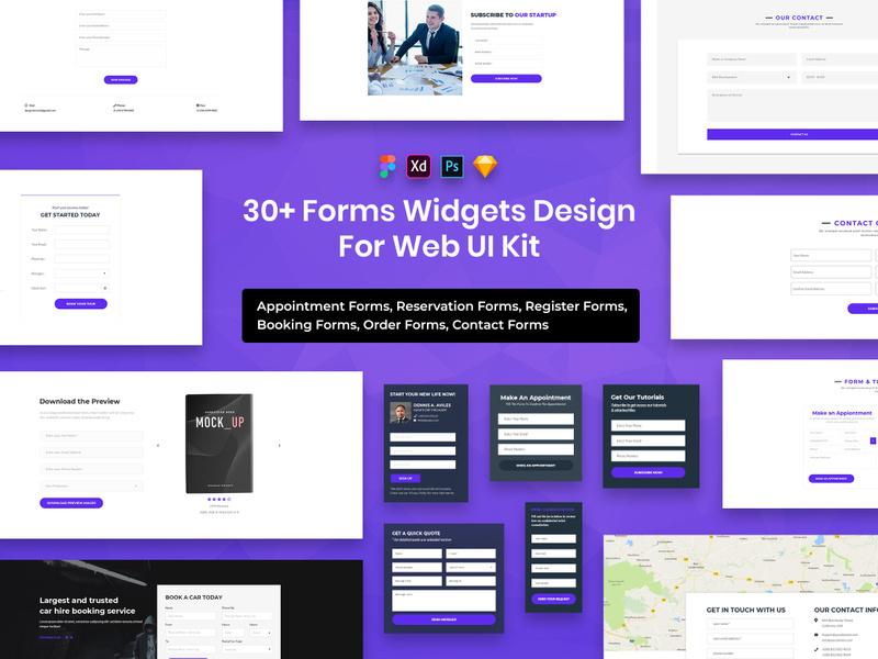 31 Forms Widgets Designs For Web UI Kit by 3djagan ~ EpicPxls