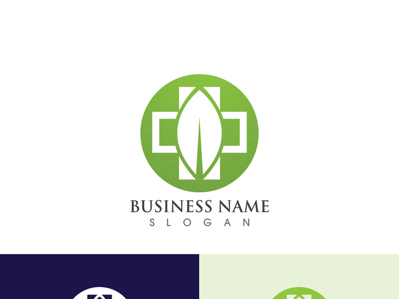 hospital logo and symbol Template, Green logo vector by ~ EpicPxls