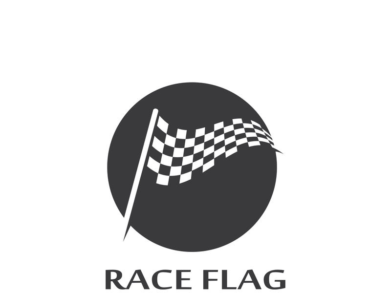 Creative and modern racing flag logo design. by Ijum13719 ~ EpicPxls