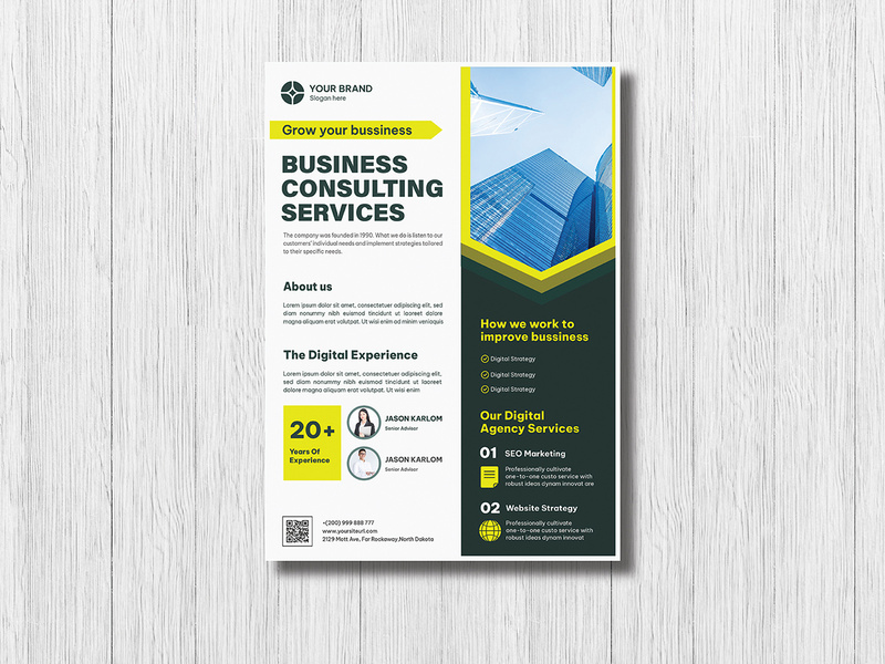 Business Flyer Illustration Template by iDoodle ~ EpicPxls