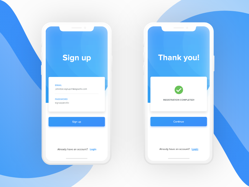 Sign Up Screen by Muhammad Habibulloev ~ EpicPxls