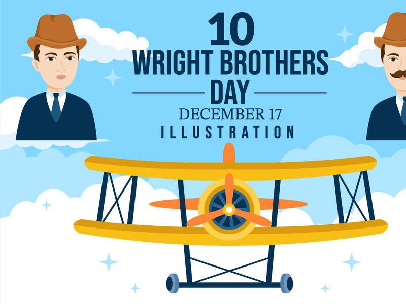 10 Wright Brothers Day Illustration by denayuneep ~ EpicPxls