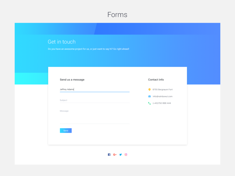 Epic Rainbow UI Kit Sketch + PSD by EpicCoders ~ EpicPxls