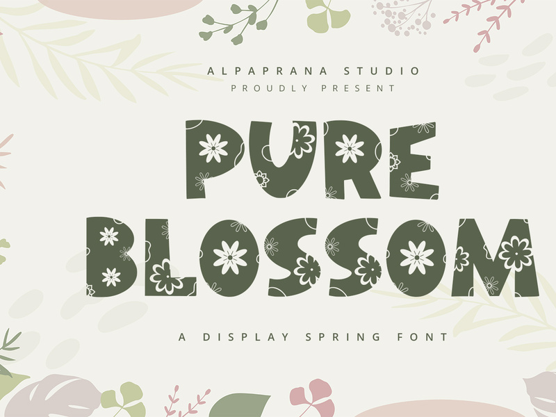 Pure Blossom - Decorative Display Font by Alpaprana Studio ~ EpicPxls