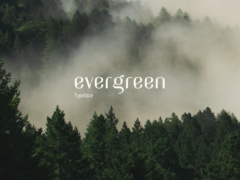 Evergreen typeface by Maria Grønlund ~ EpicPxls