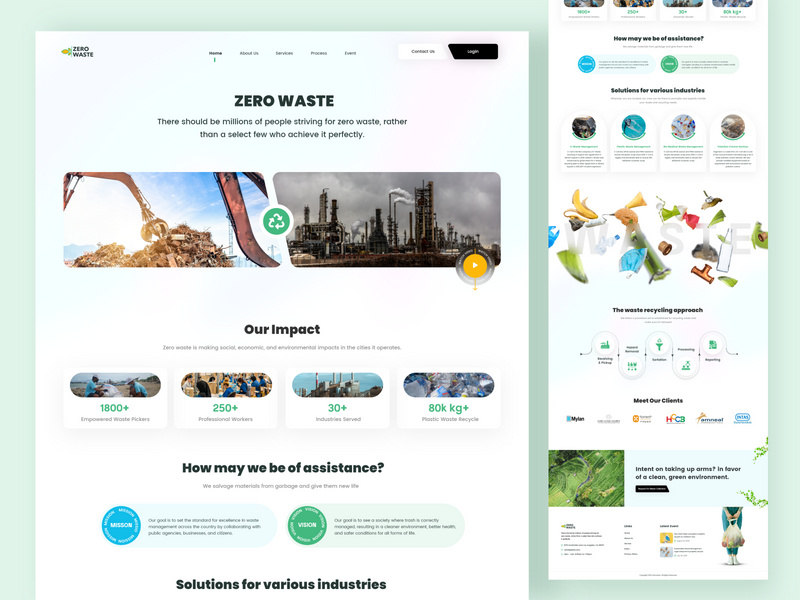Waste Management Web Design by CMARIX Infotech ~ EpicPxls
