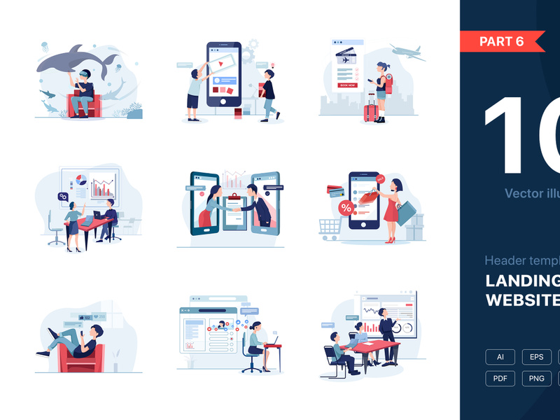 [Part 6] Website illustrations set by Freeslab88 ~ EpicPxls