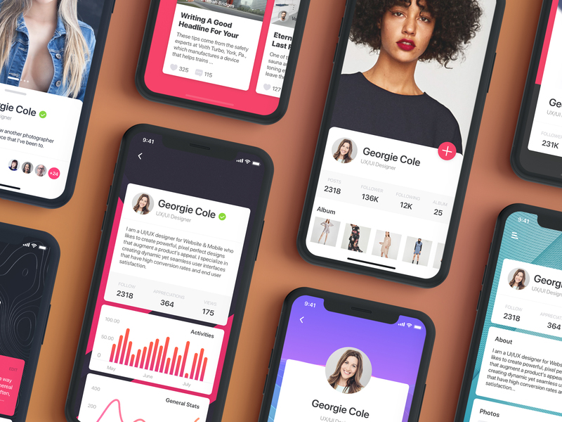 Profile Mobile UI Collection by Freeslab88 ~ EpicPxls