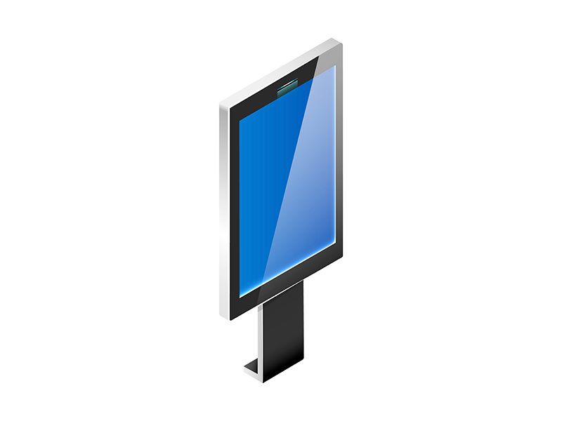 Information kiosk isometric realistic vector illustration ~ EpicPxls
