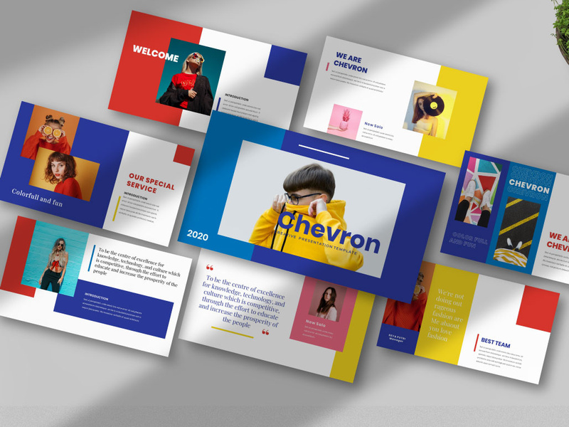 Chevron google slides Template by Nyiltemp Std. ~ EpicPxls