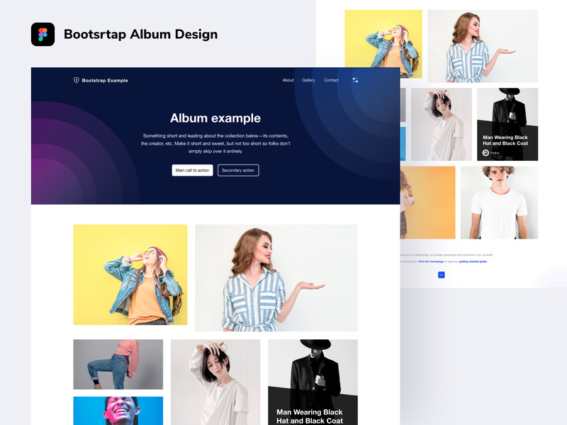 Bootstrap Album Design by Ideadesigncodes ~ EpicPxls