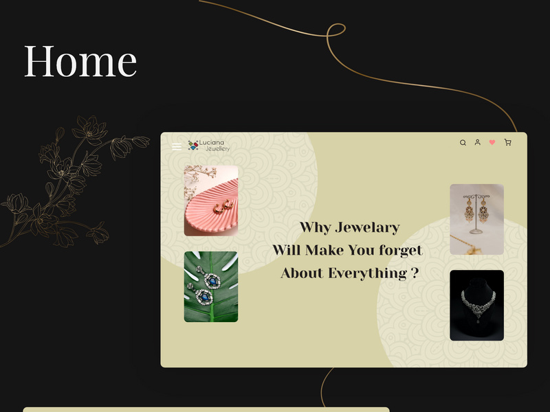 Jewellery UI Template by Satishmodha18 ~ EpicPxls