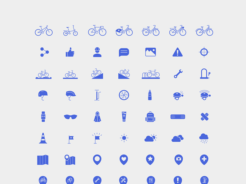 Free Bike Icon Collection by Monike Borsoi ~ EpicPxls