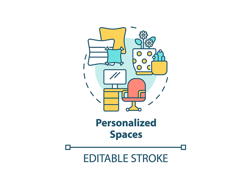 Personalized spaces concept icon by bsd studio ~ EpicPxls